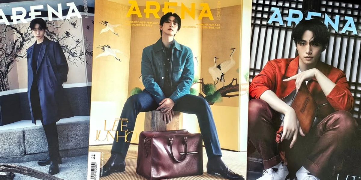 Lee Junho en la portada de la edición de mayo de Arena Homme Plus ...